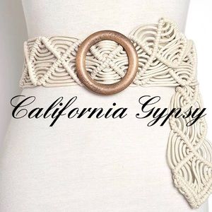 California Gypsy | Accessories | Macrame Bohemian Retro Vintage Wood ...